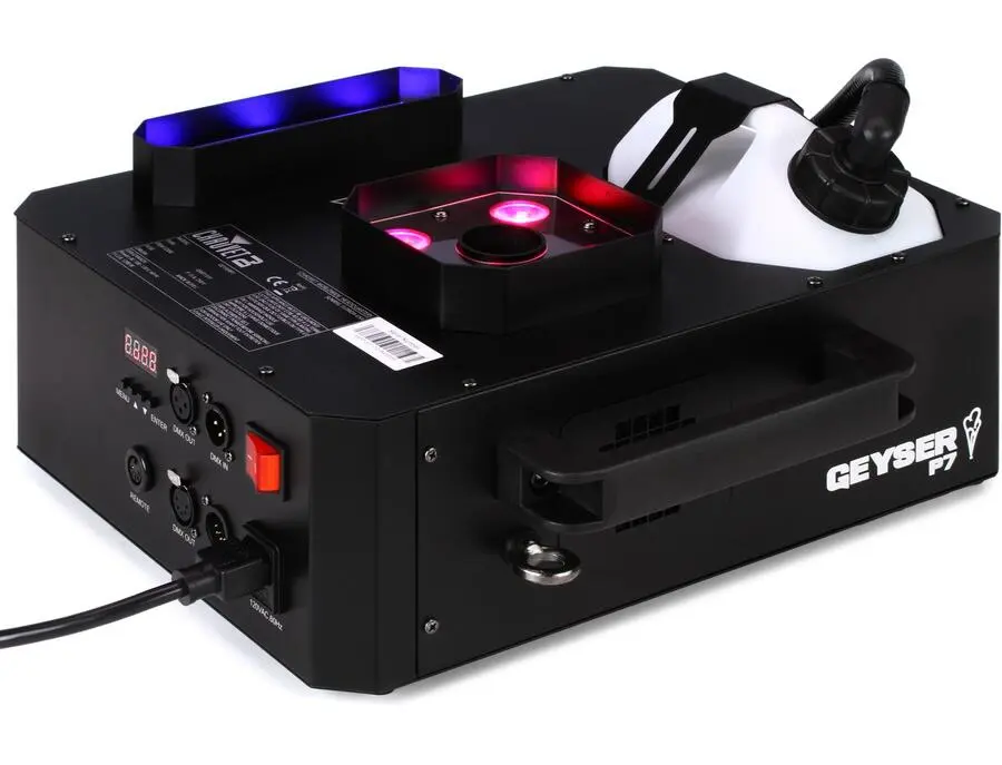 Chauvet DJ Geyser P7 7-LED RGBA+UV Vertical Fog Machine - What To Know ...