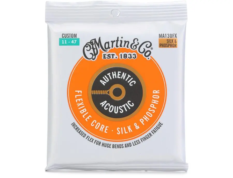 Martin MA130FX Authentic Flexible Core Silk & Phosphor Acoustic Guitar ...
