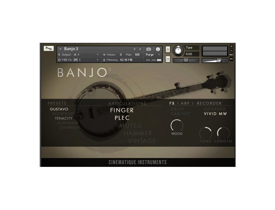 Cinematique Instruments Banjo v3 - What To Know & Where To Buy | Equipboard