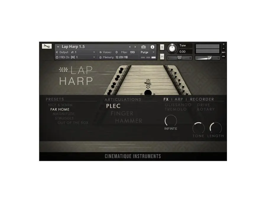 Cinematique Instruments Lap Harp v1.5 - What To Know & Where To Buy ...