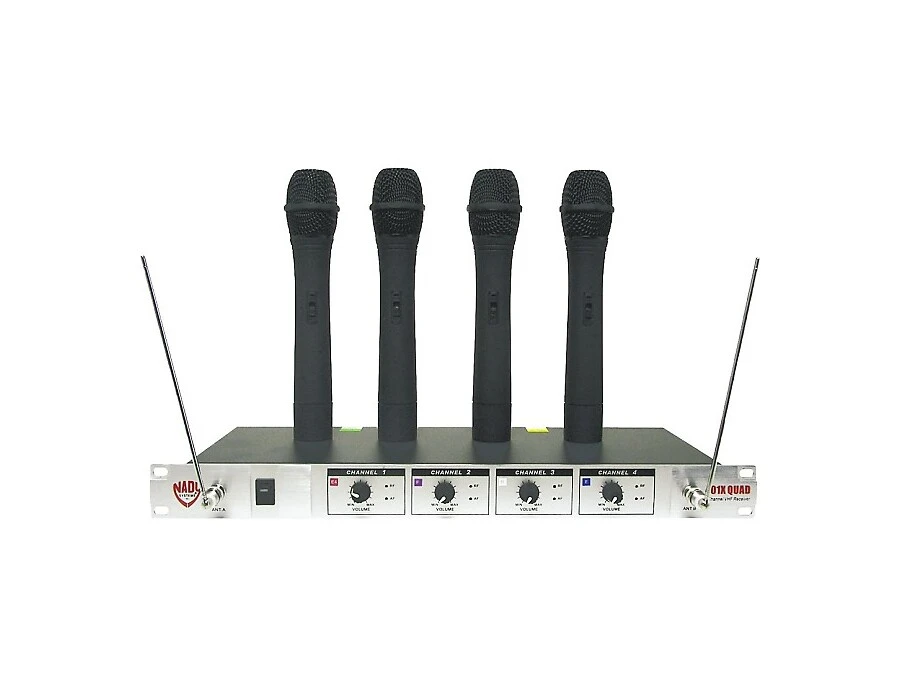 Nady 401X-HT-ABDN Quad Wireless Microphone System - Set A - What To ...