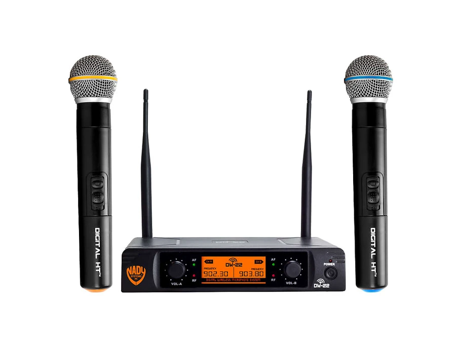 Nady DW-22 HT Dual Digital Wireless Handheld Microphone System (Bands ...