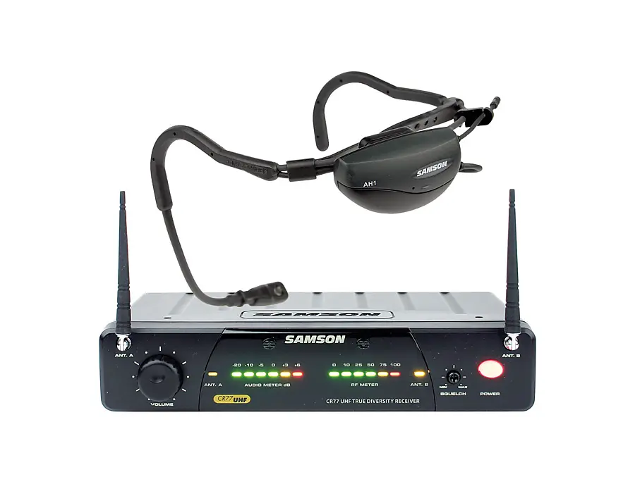 Samson Airline 77 True Diversity UHF Wireless Fitness Headset Mic ...