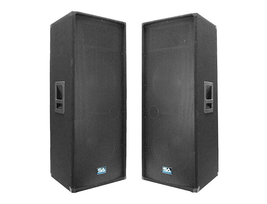 Seismic Audio SA-155TPAIR Passive 2x15" Titanium Horn 700w Speakers ...
