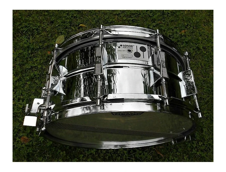 Sonor D-526 Phonic 14x6.5" 10-Lug Ferro-Manganese Steel Snare Drum with ...