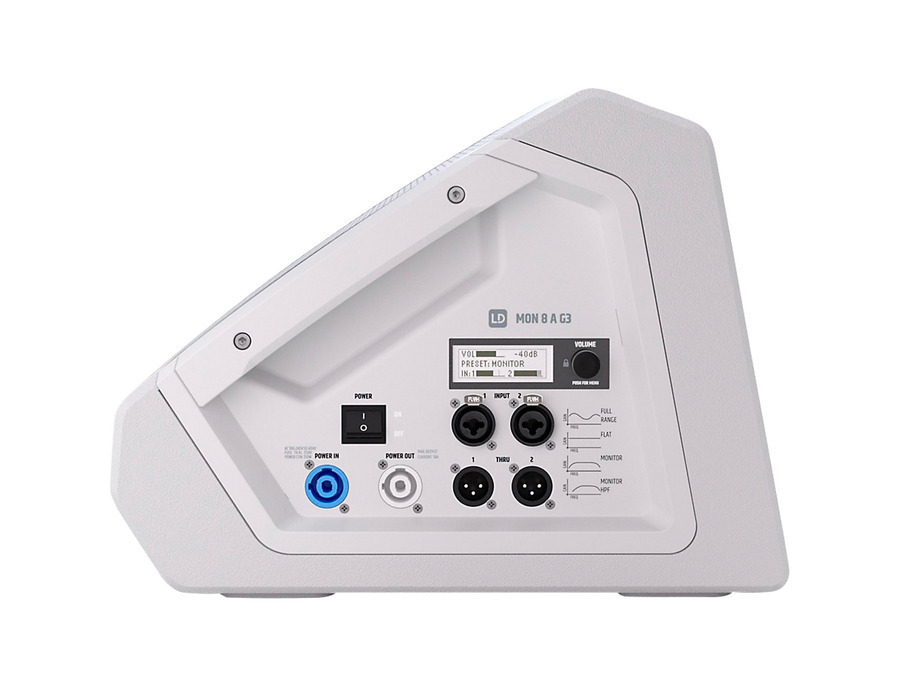 LD Systems MON 8 A G3 1,200W 8-inch Powered Coaxial Stage Monitor ...