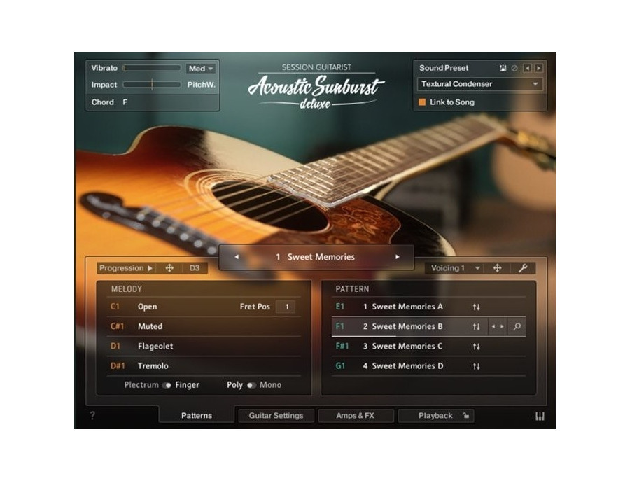 Native Instruments Session Guitarist Acoustic Sunburst Deluxe Virtual ...
