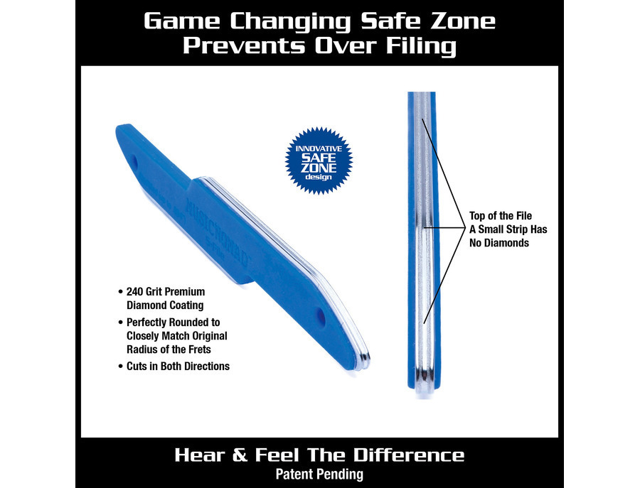MusicNomad S-File Safe Zone Fret Crowning File - What To Know & Where ...
