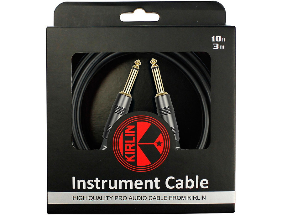 Kirlin 22Awg Instrument Cable, Carbon Black, 1/4" Straight To Straight ...
