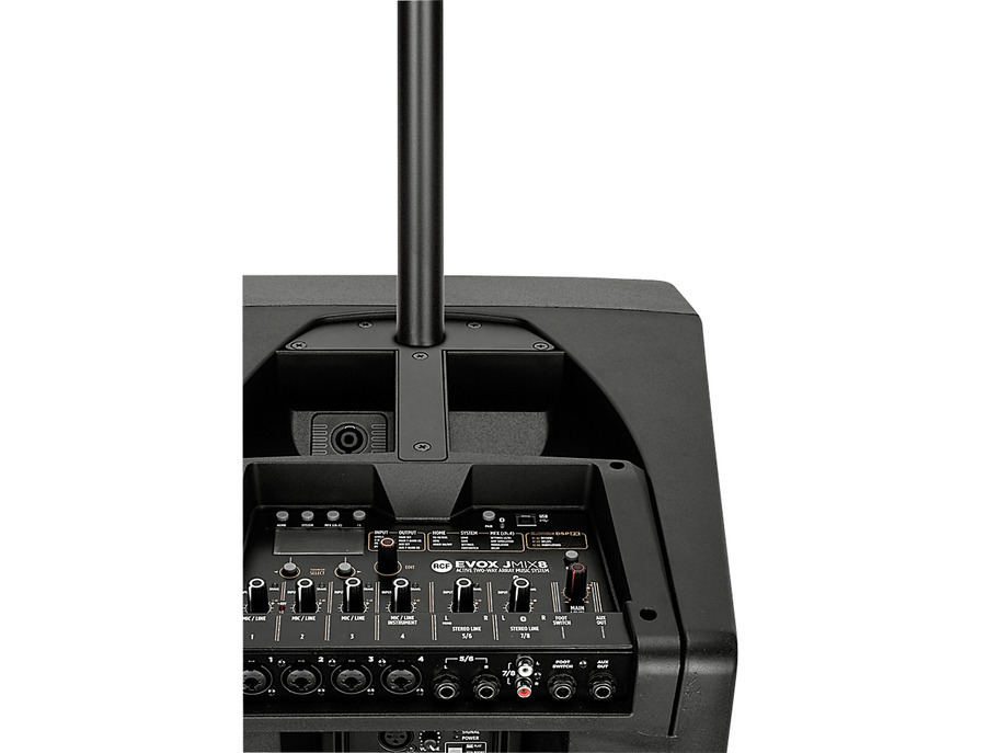 RCF EVOX JMix8 Active Portable PA System with 8-channel Digital Mixer ...