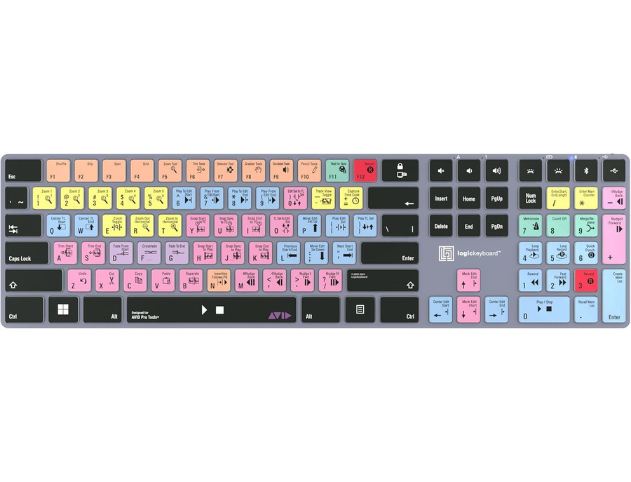 LogicKeyboard Titan Wireless Backlit Keyboard for Avid Pro Tools - What ...