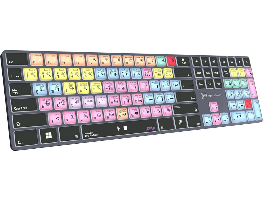 LogicKeyboard Titan Wireless Backlit Keyboard for Avid Pro Tools - What ...