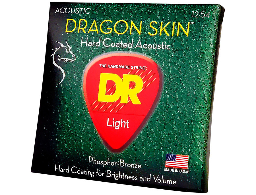 DR Strings DSA-12 Dragon Skin K3 Coated Acoustic Strings Medium - What ...