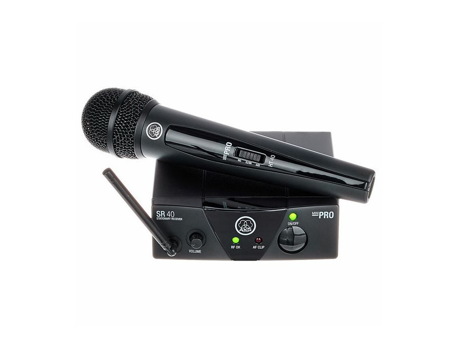 AKG WMS40 Mini Single Vocal Set Wireless Microphone System - Band D ...