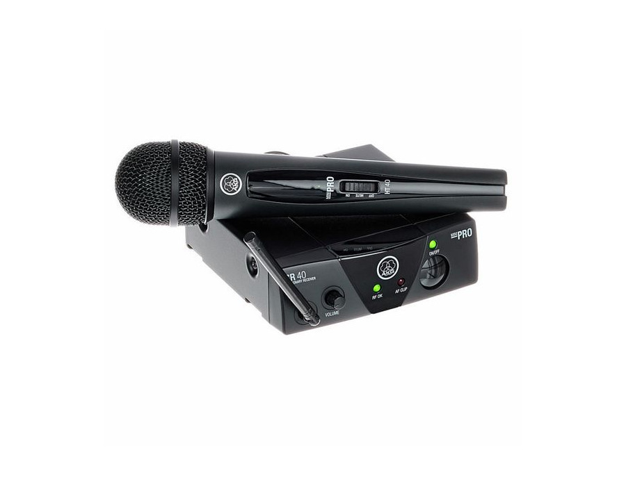 AKG WMS40 Mini Single Vocal Set Wireless Microphone System - Band D ...