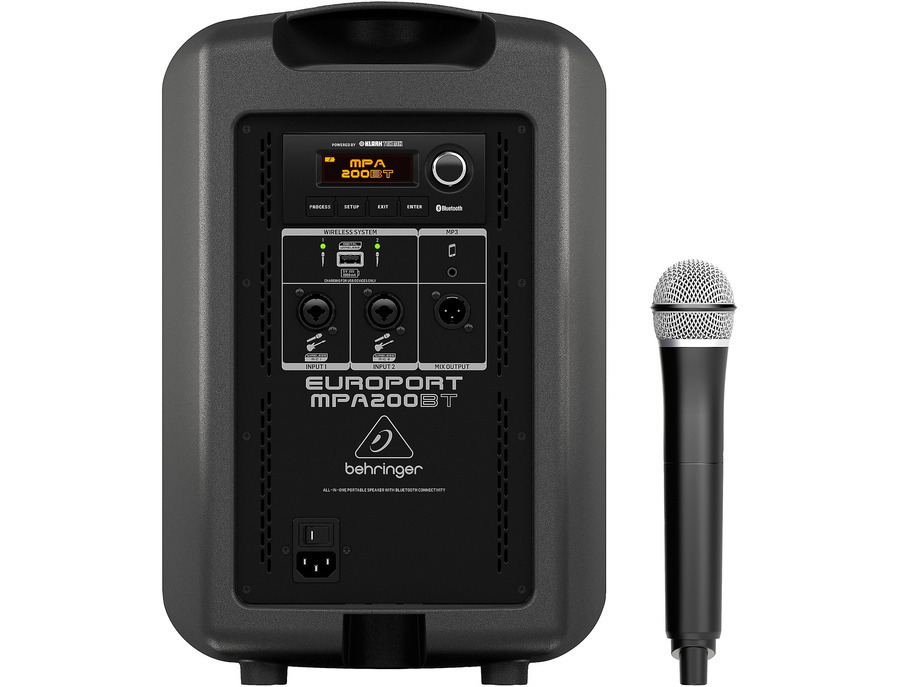 Behringer MPA200BT Portable PA with Wireless Handheld Microphone - What ...