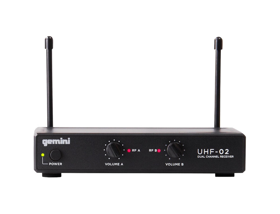 Gemini UHF-02M 2-Channel Wireless Microphone System - Band S34 - What ...