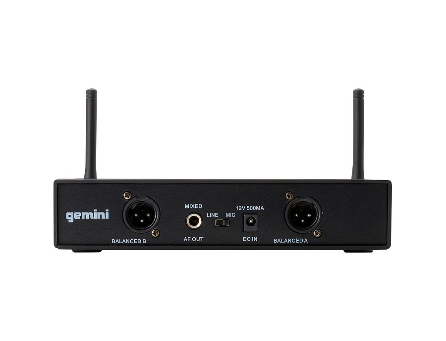 Gemini UHF-6200M Dual Channel Handheld Wireless Microphone System ...