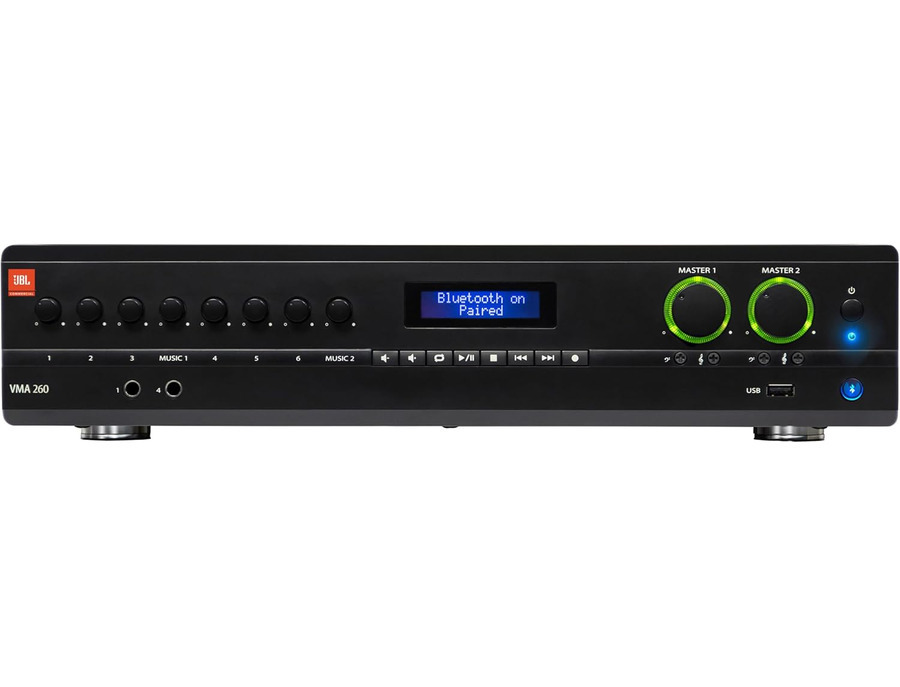 JBL VMA260 8-Input Commercial Powered Mixer with Bluetooth - What To ...