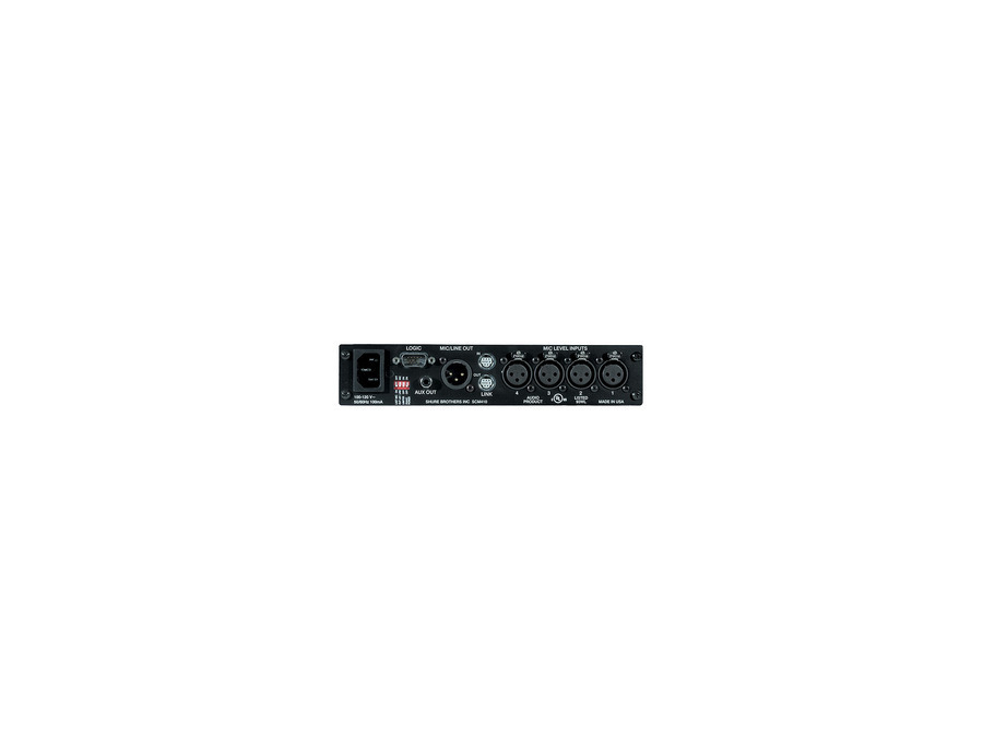 Shure SCM410 4-Channel Rack-Mountable Automatic Mic Mixer - What To ...