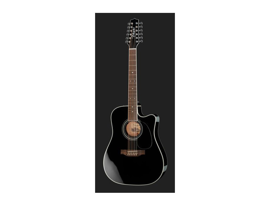 Takamine EF381SC 12-String Dreadnought Cutaway Acoustic-Electric Guitar ...