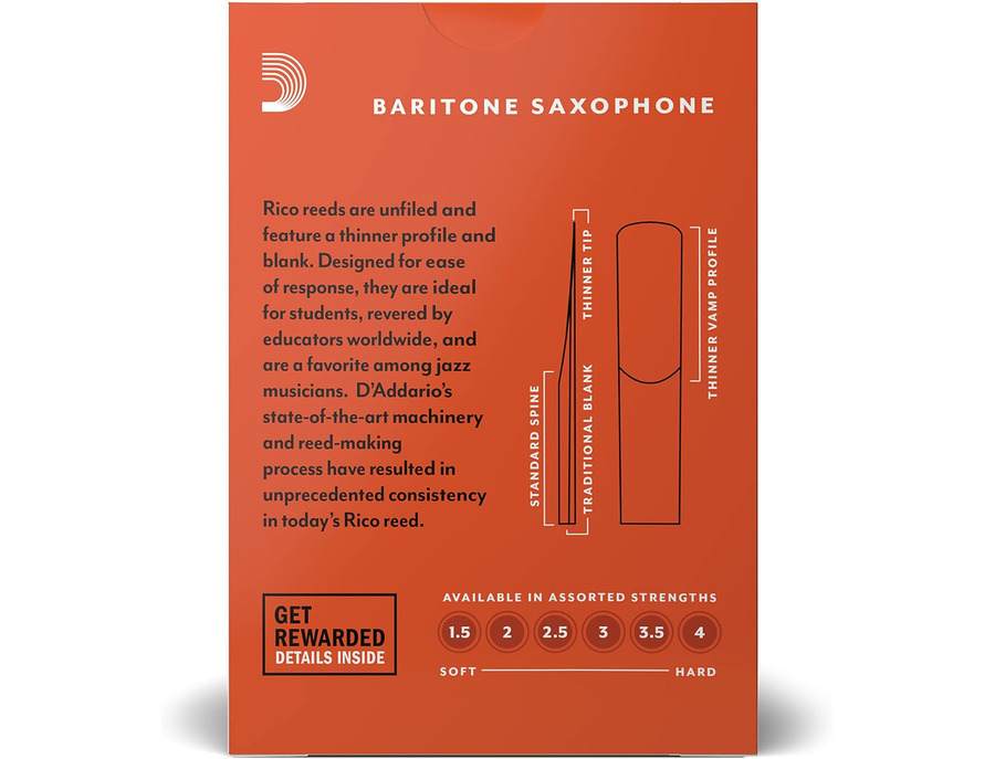 Rico 2 1/2 Baritone Reed - What To Know & Where To Buy | Equipboard