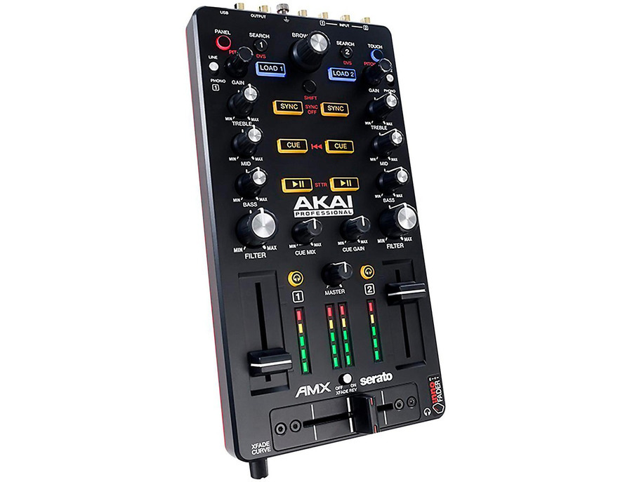 Akai Professional AMX Mixing Surface with Audio Interface for Serato DJ ...