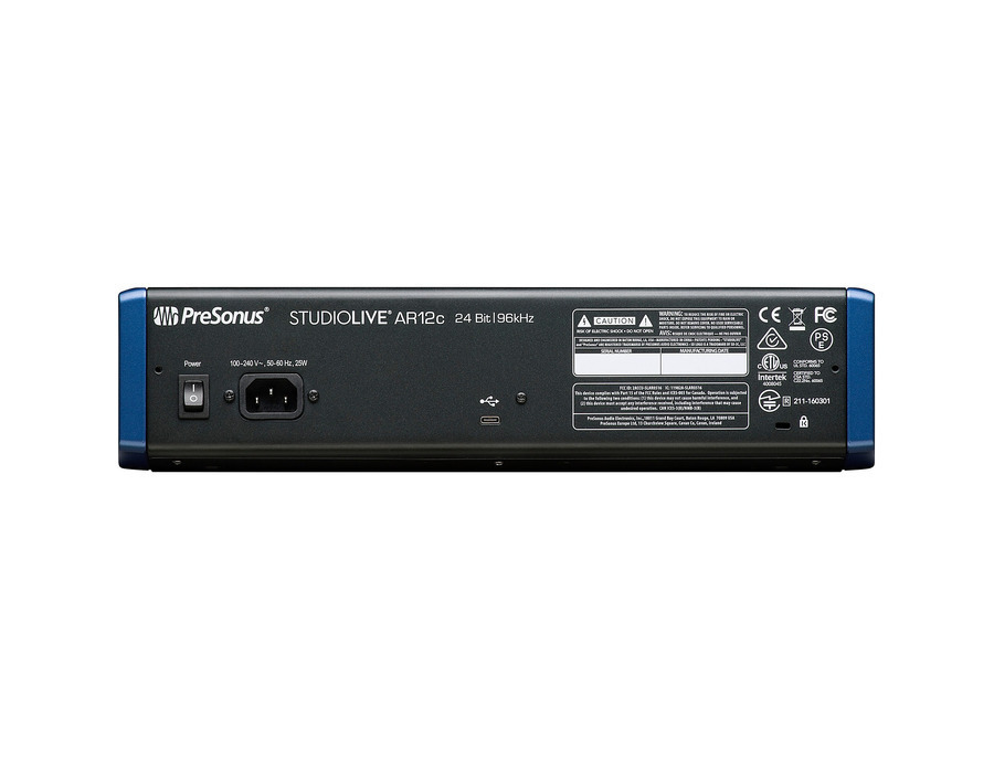 PreSonus StudioLive AR12c Mixer and Audio Interface with Effects - What ...