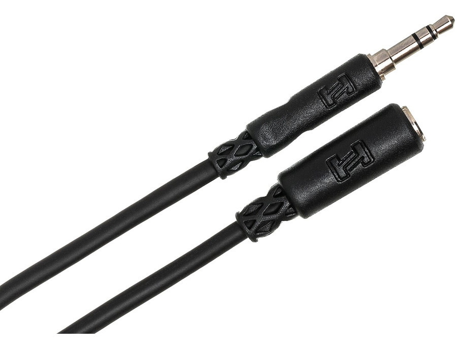 Hosa MHE-310 3.5mm TRS Female to 1/4-inch TRS Male Extension Cable - 10 ...