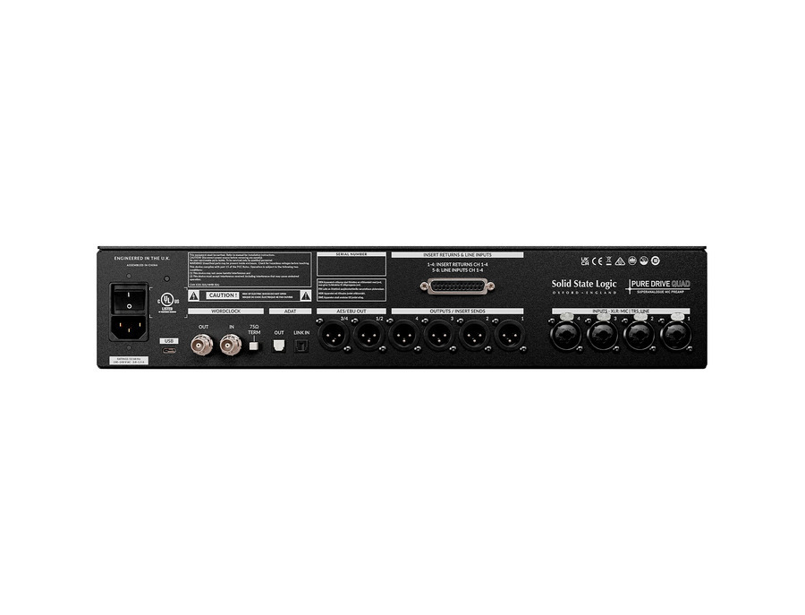 Solid State Logic PureDrive Quad 4-channel Mic/Line/Instrument ...